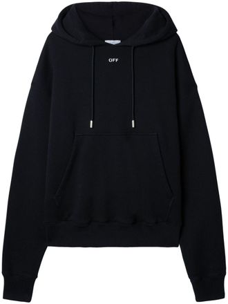 Off-white Hoodie mit grafischem Print - Schwarz