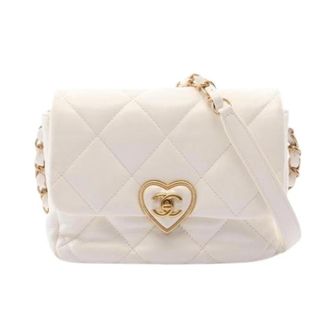Chanel Pre-owned Vintage Schultertasche - - Pre-owned - Damen - Wei&szlig; - ONE SIZE