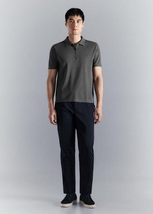 Mango Sweat confort extensible &agrave; zip gris fonc&eacute; - Homme - XXL - MANGO MAN