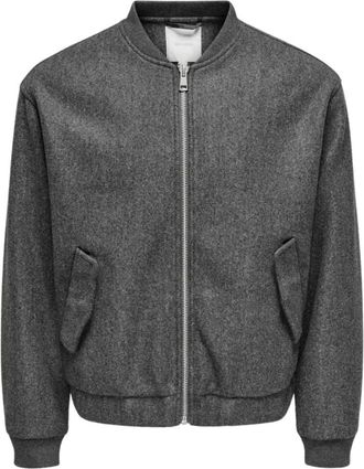 Only & Sons Life Bomber Jacket - - Jackets - Herren - Grau - M