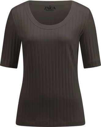 Efixelle Rundhals-Shirt Efixelle braun