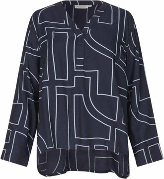 Masai Femme, Blouses et Chemises, Bleu, Taille: 40 FR Blouse &agrave; manches longues
