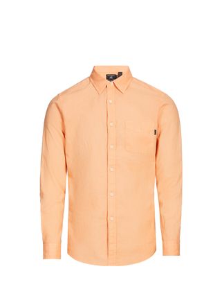 Dockers Leinen- und Baumwoll -Slim -Hemd - Orange