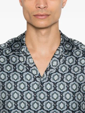 Orlebar Brown Mens Geometric-Print Camp-Collar Shirt Aw26 M