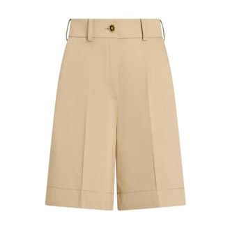 Patou Hoch taillierte Shorts mit weitem Bein - - Shorts - Damen - Beige - XS