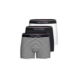 Eden Park Lot de 3 cale&ccedil;ons en coton m&eacute;lang&eacute;