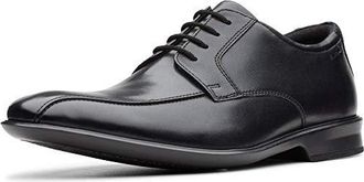 Clarks Homme Bensley Run Derbys, Noir (Black Leather Black Leather), 44.5 EU
