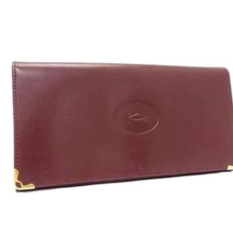 Cartier Pre-owned Cuir petite-maroquinerie - Femme - Pre-owned - Rouge - Taille: ONE Size