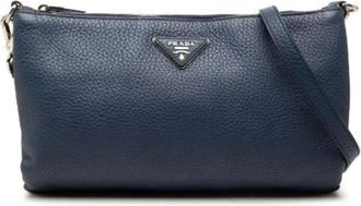 Prada Sac bandouli&egrave;re vintage doccasion - Femme - Pre-owned - Bleu - Taille: ONE Size