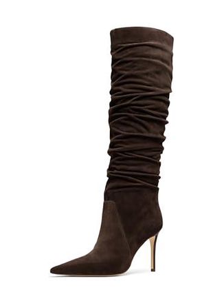 Michael Kors DAWN HEELED BOOT CHOCOLATE Femme, EU 38.5