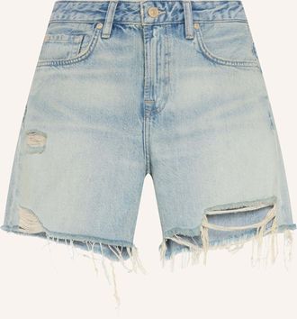 7 For All Mankind Denim Shorts Monroe Long blau