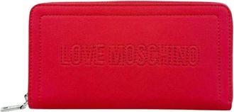 Love Moschino Femme, Accessoires, Rouge, Taille: ONE Size Portafogli Grande c/Zip