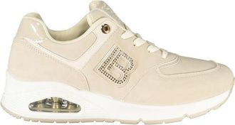 Laura Biagiotti Beigefarbene Polyurethan Damen Sneaker