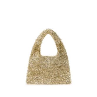 Au Printemps Paris Sac &agrave; main en maille m&eacute;talis&eacute;