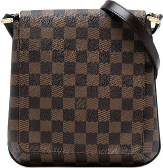 Louis Vuitton Hobo Bags - Damier Ebene Musette Salsa Long Strap - Gr. unisize - in Braun - f&uuml;r Damen