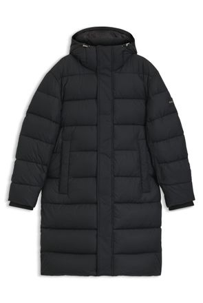 BOSS Herren H-Cenuto Wasserabweisender Steppmantel mit Kapuze Schwarz001 56