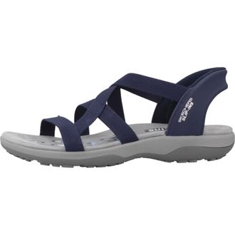Skechers Femme, Sport, Bleu, Taille: 35 EU Reggae Slim Stretch Flex