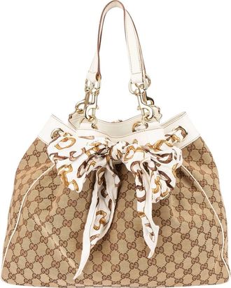 Gucci Crossbody Bags - Gucci GG Monogram Positano Handbag - Gr. unisize - in Braun - für Damen