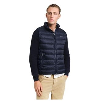 GANT Homme, Vestes, Bleu, Taille: S Veste Sans Manches en Duvet