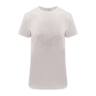 Max Mara Femme, Tops, Blanc, Taille: 38 FR T-Shirt en Coton Giovane