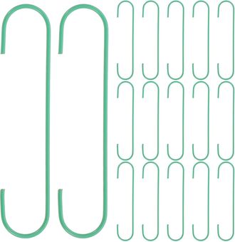 Artibetter 100 St&uuml;ck C F&ouml;rmige Christbaumhaken aus Robustem Eisen Gr&uuml;n 50mm Sichere Aufh&auml;ngung f&uuml;r Weihnachtsbaumschmuck und Dekorationen