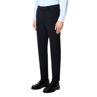 Roberto Ricci Design Stretch Chino Hose mit Geometrischem Muster - - Trousers - Herren - Schwarzk - M