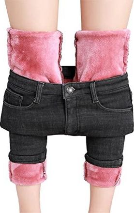 Onsoyours Femmes Chaud Doublé Pantalon De Jogging Polaire Sarouel Pantalon Thermique Pantalons De Sport Jogger Pantalon DEntraînement À Cordon avec Poches F Noi