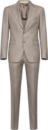 Tagliatore Homme, Costumes, Brun, Taille: 2XL Costume crois&eacute; &agrave; revers en pointe