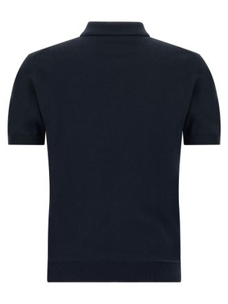 Etro Mens Blue Cotton Polo Shirt