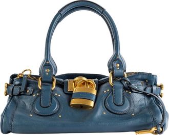 Chlo&eacute; Femme, Sacs, Bleu, Taille: ONE Size Paddington Handbag