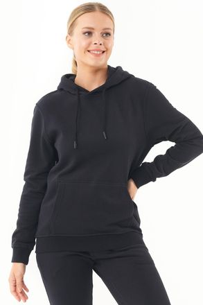 ORGANICATION Damen vegan Soft-Touch-Hoodie Schwarz