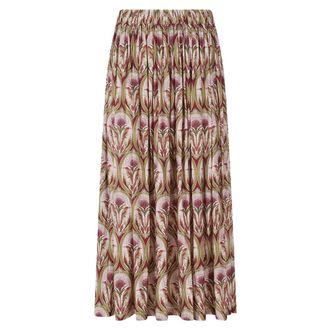 Farm Rio Farm Rio - Jupe midi pliss&eacute;e Garden Medal - Femme - Jupes - Multicolore - Taille: 40 FR