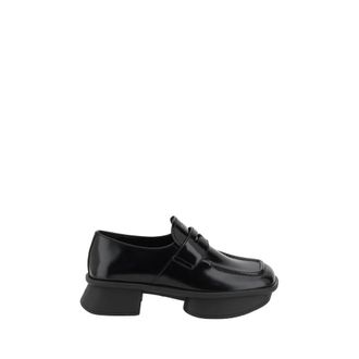 Prada Minimalistische Lederloafer - - Shoes - Damen - Schwarzk - 38 EU