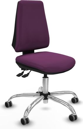 Piqueras y Crespo Elche B&uuml;rostuhl, Violett, ohne Armlehnen, ausgestattet mit Asincro und Schneideschaum, 65 mm Rollen, Parkett, Violett