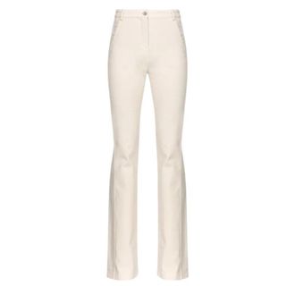 Pinko Schlaghosen aus Tricotin - - Trousers - Damen - Beige - M