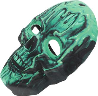 Valiclud Leuchtende Totenkopfmaske f&uuml;r Erwachsene Halloween Cosplay Maske mit Verstellbarem Riemen Gruselige Glow Maske f&uuml;r Mottoparty und Maskenball