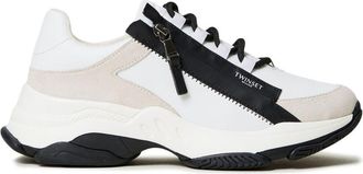 Twin-Set Sneakers mit Logo-Print - Wei&szlig;