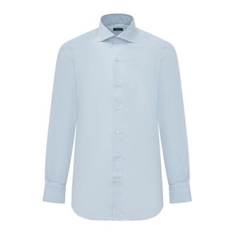 Finamore Homme, Chemises, Bleu, Taille: 3XL Milano Eduardo Shirt