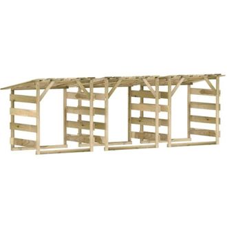 Les Tendances Pergolas avec toits 3 pcs 100x90x100 Bois de pin impr&eacute;gn&eacute;