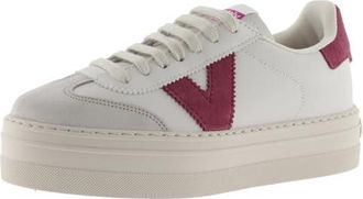 Victoria Basket Basse Barcelona Ciclista Effet Cuir & Plateforme & Bout en Cro&ucirc;te De Cuir 1092169 pour Femme FRAMBUESA 41