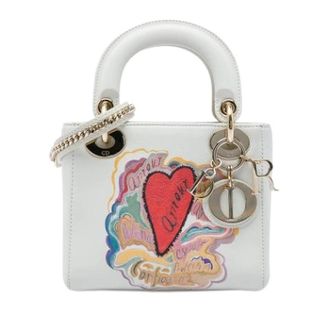 Dior Pre-owned Painted Leather Satchel - - Pre-owned - Damen - Wei&szlig; - ONE SIZE
