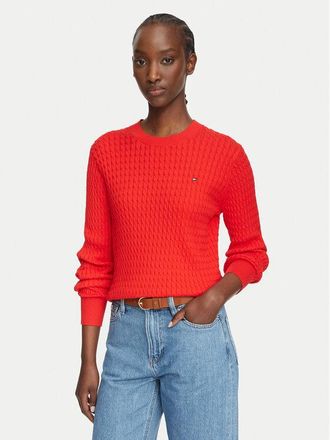 Tommy Hilfiger Pullover WW0WW44993 Rot Regular Fit