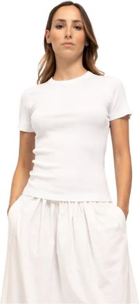 Department Five Department Five, Femme, Tops, Blanc, Taille: 38 FR T-shirt Girocollo di Jersey