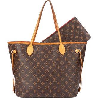 Louis Vuitton Crossbody Bags - Louis Vuitton Canvas Monogram Neverfull MM Shopper - Gr. unisize - in Braun - f&uuml;r Damen