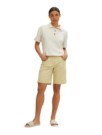 Tom Tailor Damen Chino Bermuda Shorts 1031730, 28725 - Light Moderate Olive, 32