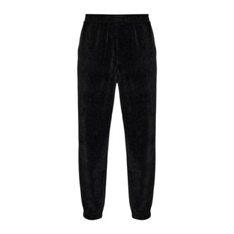 Armani Gerippte Jogginghose aus Samt - - Trousers - Herren - Schwarzk - XL