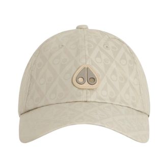Moose Knuckles unisex, Accessoires, Blanc, Taille: ONE Size Crescent Logo Cap Monogram