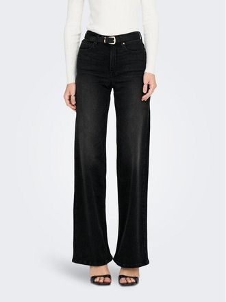 Only Jeans 15299796 Schwarz Wide Leg