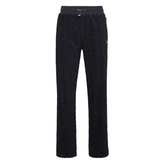 Philipp Plein Homme, Pantalons, Bleu, Taille: 4XL Jacquard Tracksuit Pants Monogram