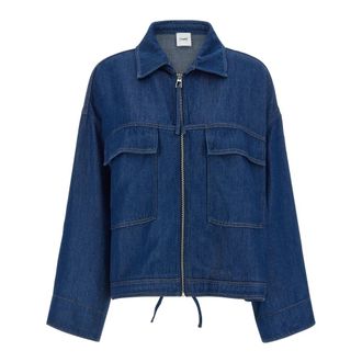 Nude Nude, Femme, Vestes, Bleu, Taille: 36 FR Veste en jean large Blake